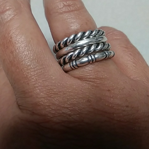 Pandora | Jewelry | Authentic Pandora Stackable Rings | Poshmark